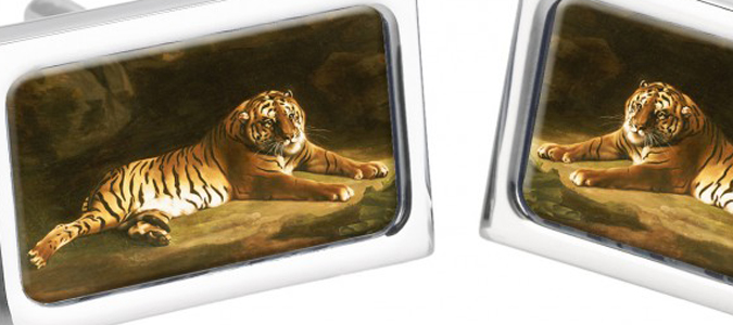 今にも動き出しそうな迫力満点の"Stubbs Tiger"